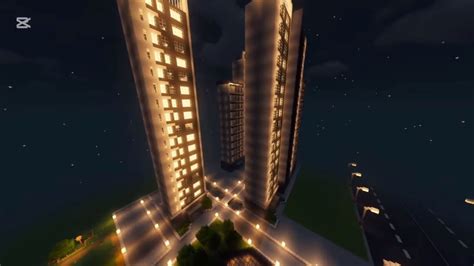 마인크래프트에서 아파트 단지 만들기 Youtube