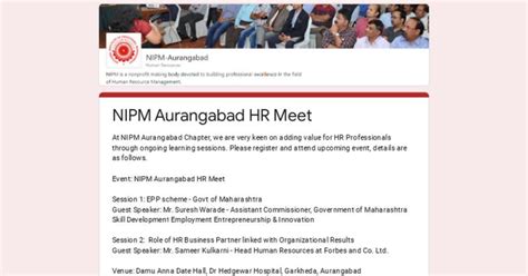 Anurag G Kalyani On Linkedin Hr Nipm Aurangabadhr Learning