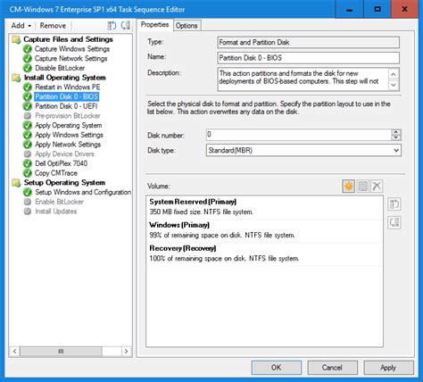 configuration manager osd recovery partitions and mbr2gpt mike s