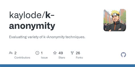 Github Kaylodek Anonymity Evaluating Variety Of K Anonymity Techniques