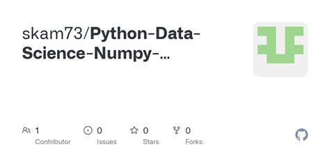 Github Skam73python Data Science Numpy Matplotlib Scikit Learn