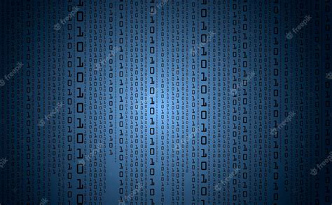 Premium Vector Binary Code Background Digital Binary Data With