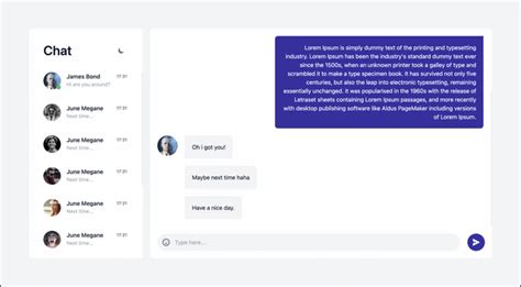 chat ui dark light template with tailwind css u itlearntogether