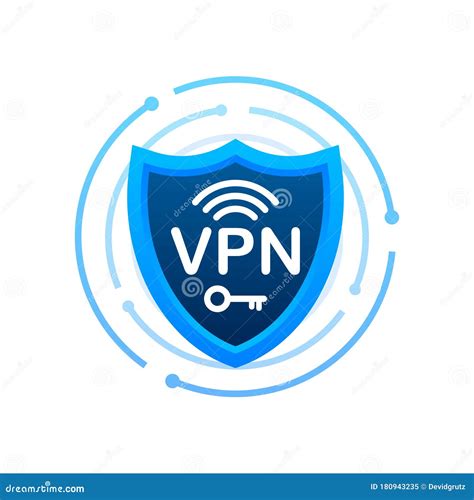 Secure Vpn Connection Concept Virtual Private Network Connectivity