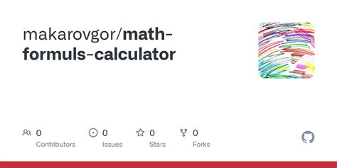 Github Makarovgor Math Formuls Calculator