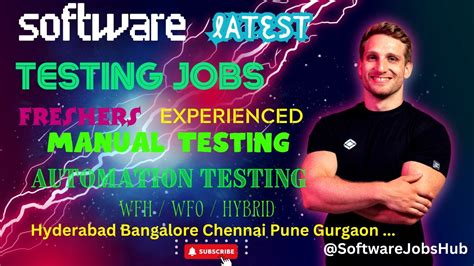 Software Testing Jobs Manual Automation Softwarejobs Youtubefeed Youtube