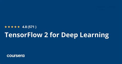 Tensorflow For Deep Learning Specialization Courses Ic London