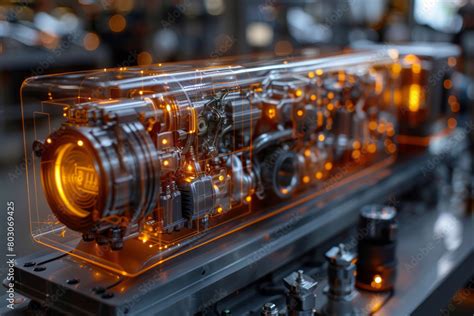 A Scene Showing The Interior Of A Car Engine With Highlighted Areas Where Mathematical Models