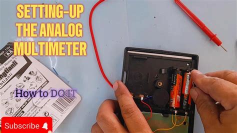 SETTING UP YOUR ANALOG MULTIMETER OR MULTI TESTER YouTube