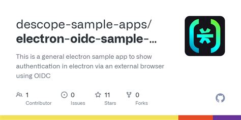 Github Descope Sample Appselectron Oidc Sample App This Is A General Electron Sample App To