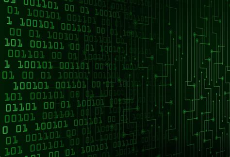 Premium Vector Green Binary Cyber Future Technology Concept Background