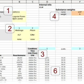 Data Input Template Flux Data Input Template Specifying Download Scientific Diagram