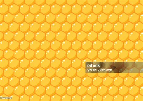 Bee Comb Pattern Vector Bee Comb Pattern Wallpaper Free Space For Text Copy Space Stock