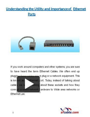 PPT Understanding The Utility And Importance Of Ethernet Ports PowerPoint Presentation Free