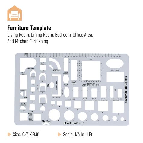 Mr Pen House Plan Interior Design And Furniture Templates Drafting Tools And