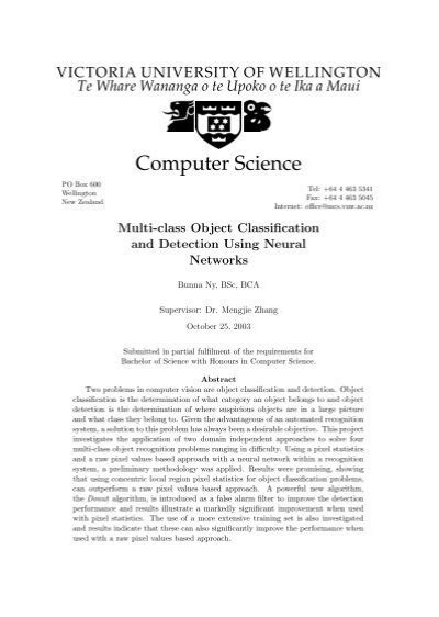 Multi Class Object Classification And Detection Using Neural Networks