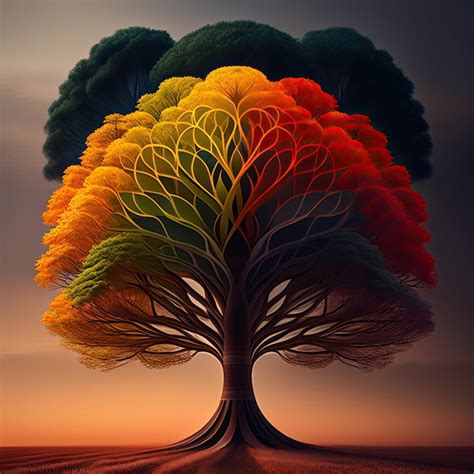 Premium AI Image Abstract Tree
