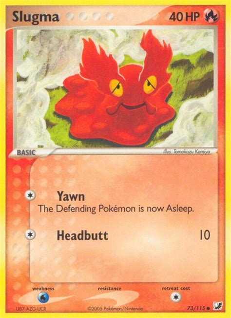 Slugma 72 97 Wert Bild Künstler And Seltenheit Pokemonkarte De