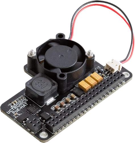 Raspberry Pi 4 Poe Hat With Cooling Fan And Power Over Ethernet