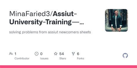Github Minafaried3assiut University Training Newcomers Solving Problems From Assiut