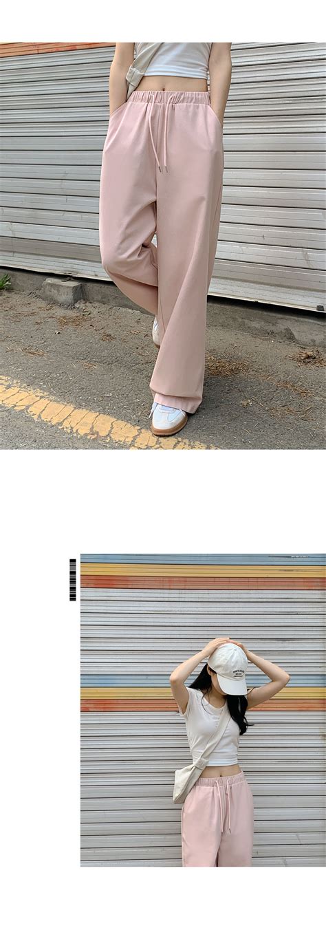 데일리 코튼 와이드 밴딩팬츠 난스판면기장별