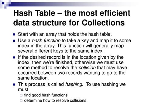 Ppt Jett 2005 Session 5 Algorithms Efficiency Hashing And