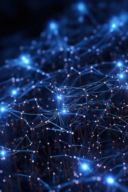 Premium Photo Cyber Big Data Flow Blockchain Black Data Fields Network Line Connect Stream