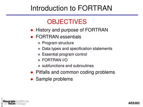 Ppt Introduction To Fortran Powerpoint Presentation Free Download Id316650