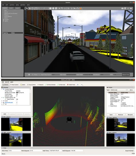 Ouster Os 1 Ros Gazebo Simulation In Mcity And Citysim