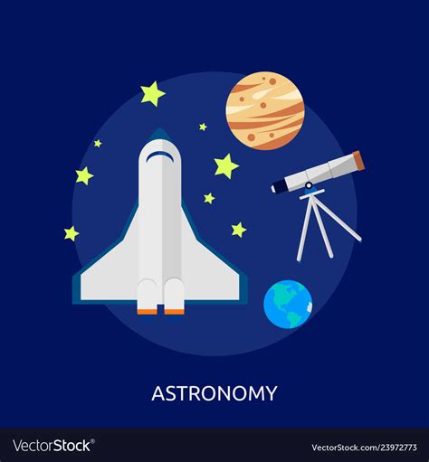 Astronomy Conceptual Design Royalty Free Vector Image