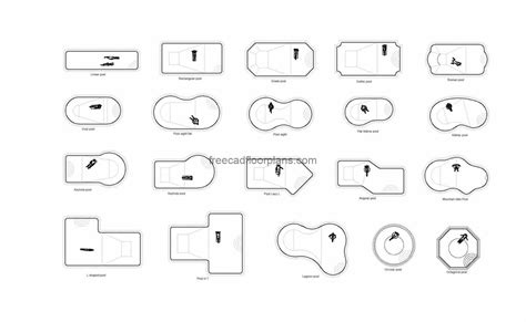 Swimming Pools Free Cad Drawings
