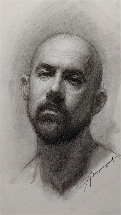 Антипин Виталий школа рисования Портрет пальцами рисование художественнаяшкола художник