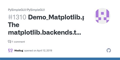 Demomatplotlibpy The Matplotlibbackendstkagg Module Is Deprecated · Issue 1310