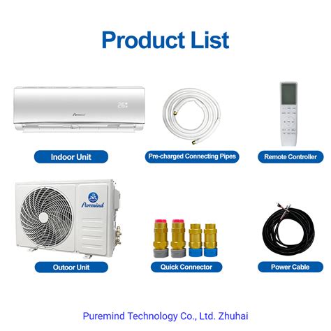 Puremind Split Air Conditioner DIY Easy Installation With Pre Charged