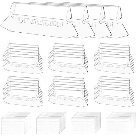 Amazon Com File Folder Tabs Selizo 100 Sets Hanging File Folder Labels 2 Tabs And Inserts