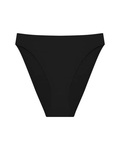 Ralph Lauren High Leg Bikini Bottoms In Blue Lyst