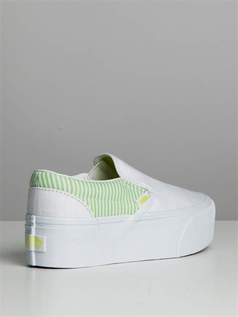 Womens Vans Classic Slip On Stackform Clearance