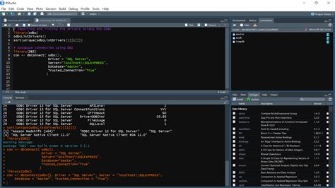 R Unable To Connect Non System Databases In Rstudio Stack Overflow