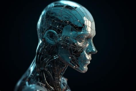 Premium Photo Artificial Intelligence Technology Robot Futuristic Data Science Data Analytics