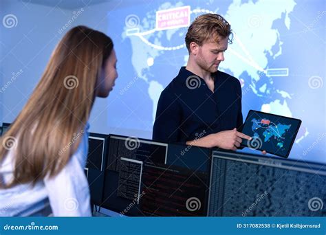 Cyber Security Team Working In A Cyber Security Operations Center Soc