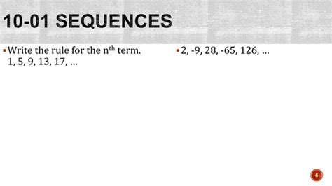 Precalculus 10 Sequences And Seriespptx Physics Science