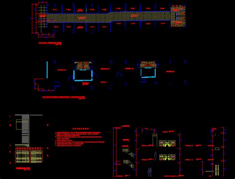 Plano Detallado De Edificio Comercial En Dwg 0 00 Kb Librería Cad