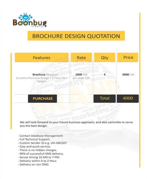 Logo Design Quotation Sample Pdf Template