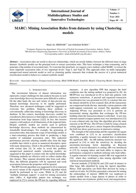 Pdf Marc Mining Association Rules From Datasets By Using Clustering
