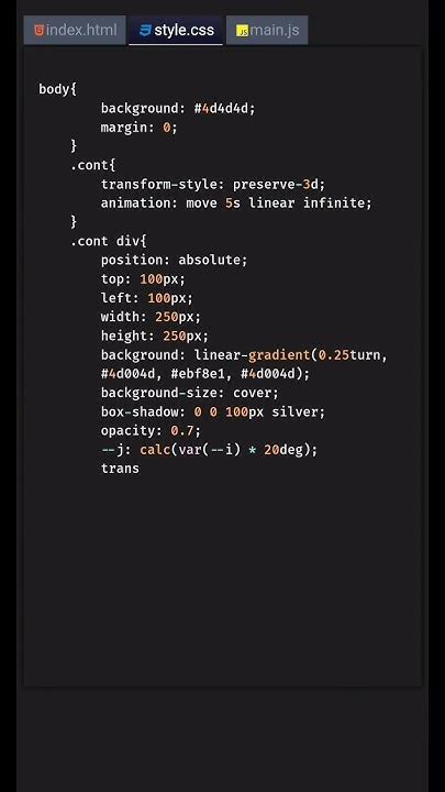 3d Rotating Sphere Animation Css Animation Css Tutorials Shorts