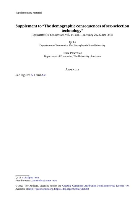 Pdf The Demographic Consequences Of Sex‐selection Technology
