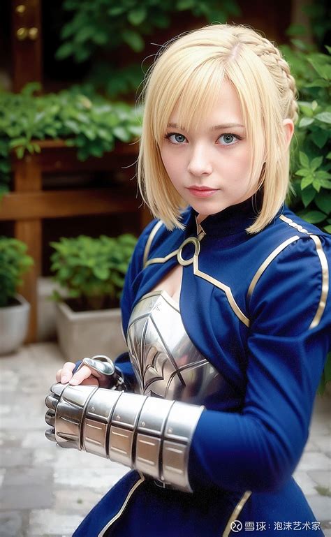 今天是阿尔托莉雅·潘德拉贡的cosplay，本人担任摄影师，ai模特担当。我承认最近实际在不务正业，二次元纸片人老婆轻松 雪球