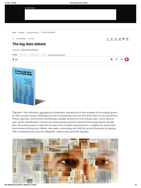 The Big Data Debate Science Download Free Pdf Privacy Big Data