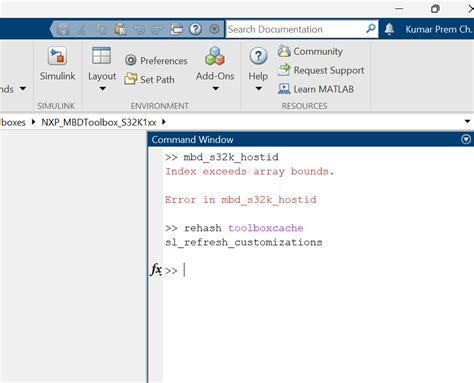 solved s32k1xx matlab tool box installation issue index exceeds array