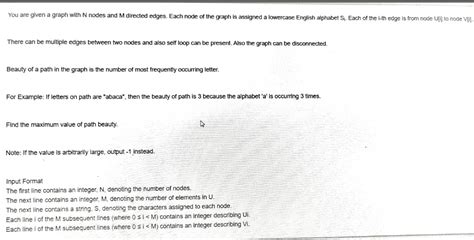 Solved You Are Given A Graph With N Nodes And M Directed